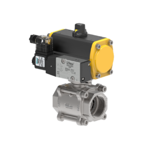 Uflow 1.1/4 Inch / 32mm SS304 Pneumatic Ball Valve with Solenoid Valve ...